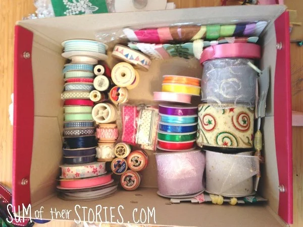 How to get your ribbon stash organised — Sum of their Stories Craft Blog
