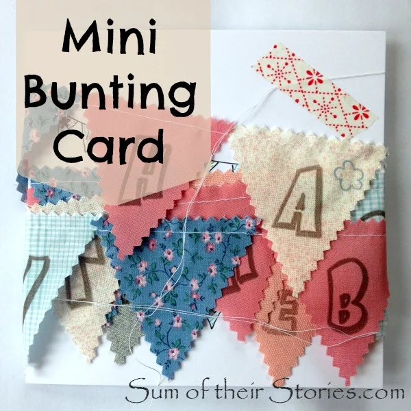Make a simple bunting card — Sum of their Stories Craft Blog
