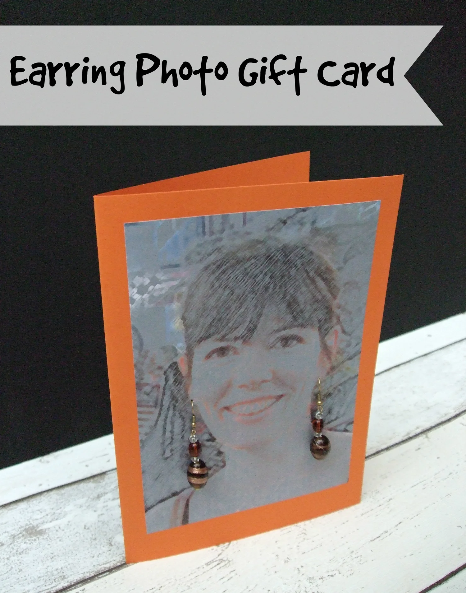 Photo Greeting Card with Earrings Gift Idea — Sum of their Stories ...