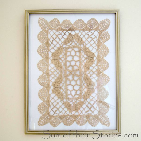 Framed Doily — Sum of their Stories Craft Blog