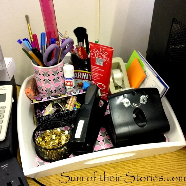 Tray Desk Tidy Tutorial — Sum of their Stories Craft Blog