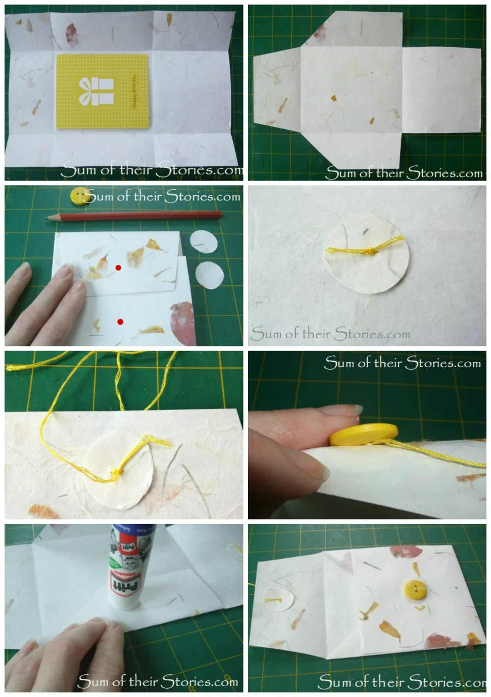 Button Envelope — Sum of their Stories Craft Blog