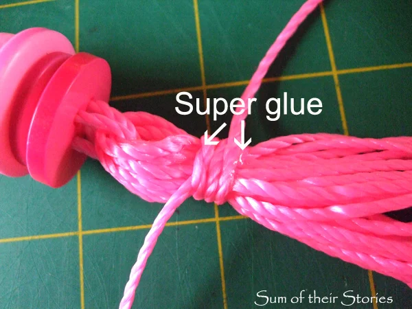 How to make a button and tassel keyring — Sum of their Stories Craft Blog