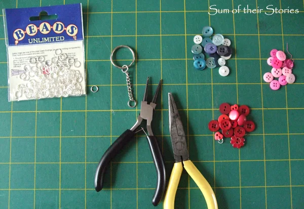 Button keyring tutorial — Sum of their Stories Craft Blog