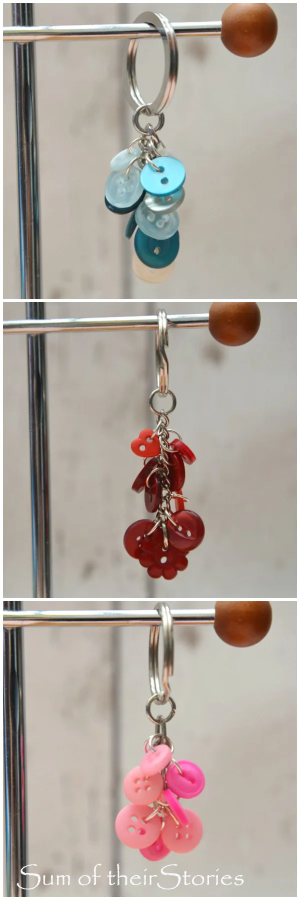 Button keyring tutorial — Sum of their Stories Craft Blog