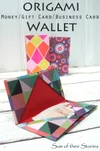 Origami Cash Gift Wallet — Sum of their Stories Craft Blog