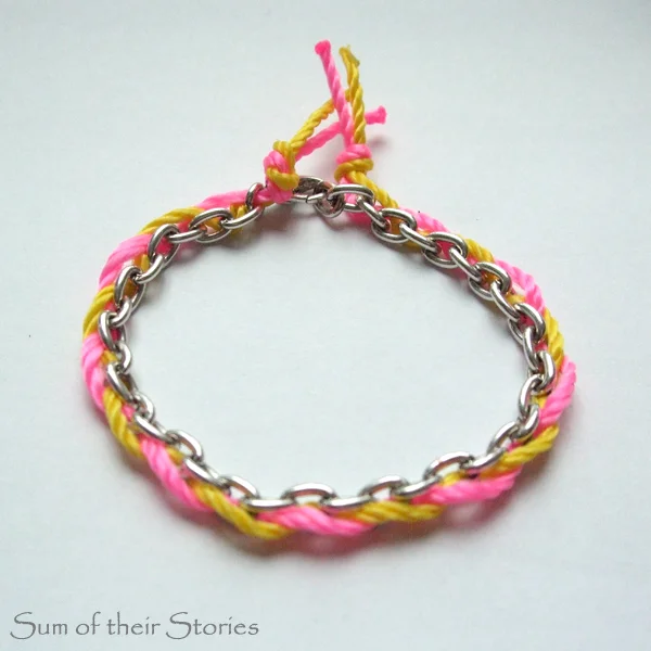 Chain & Thread Bracelet — Sum of their Stories Craft Blog