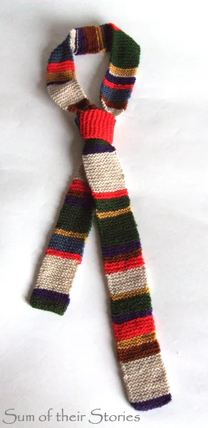 Doctor Who Knitted Tie — Sum of their Stories Craft Blog