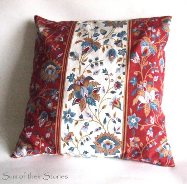Easy to Sew Cushion Cover - just 4 seams! — Sum of their Stories Craft Blog