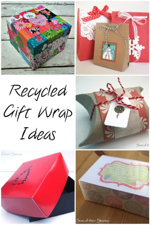Recycled Gift Wrapping Ideas — Sum of their Stories Craft Blog