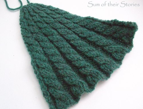 Knitted Mini Christmas Trees — Sum of their Stories Craft Blog