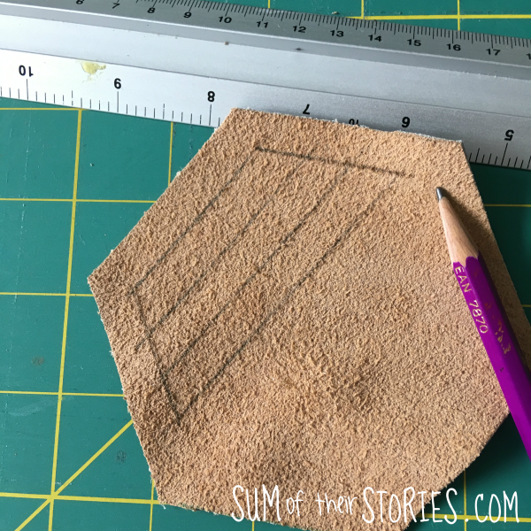 How to make geometric leather coasters — Sum of their Stories Craft Blog