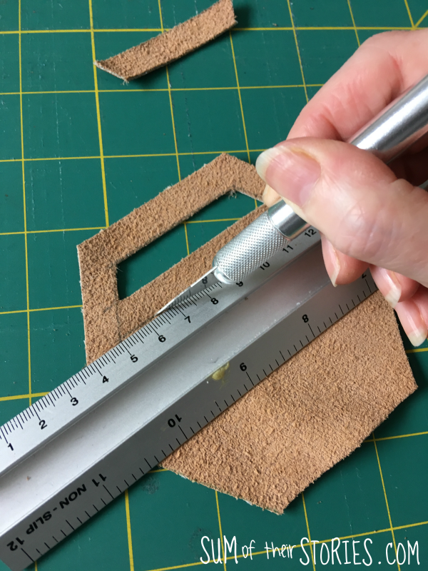 How to make geometric leather coasters — Sum of their Stories Craft Blog