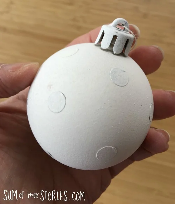 DIY Ceramic Effect Christmas Baubles — Sum of their Stories Craft Blog