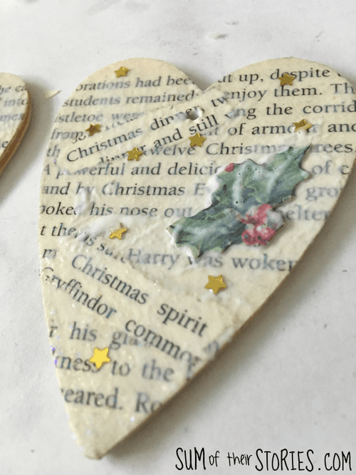 Book Craft Christmas Ornament — Sum of their Stories Craft Blog