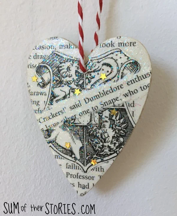 Book Craft Christmas Ornament — Sum of their Stories Craft Blog