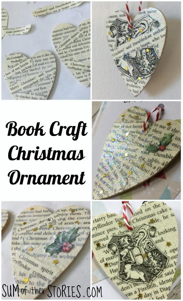 Book Craft Christmas Ornament — Sum of their Stories Craft Blog