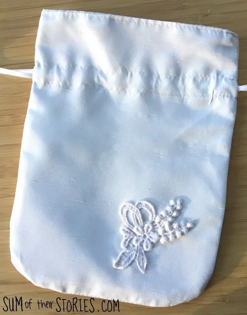 How to sew a simple Bride's Drawstring Bag — Sum of their Stories Craft ...