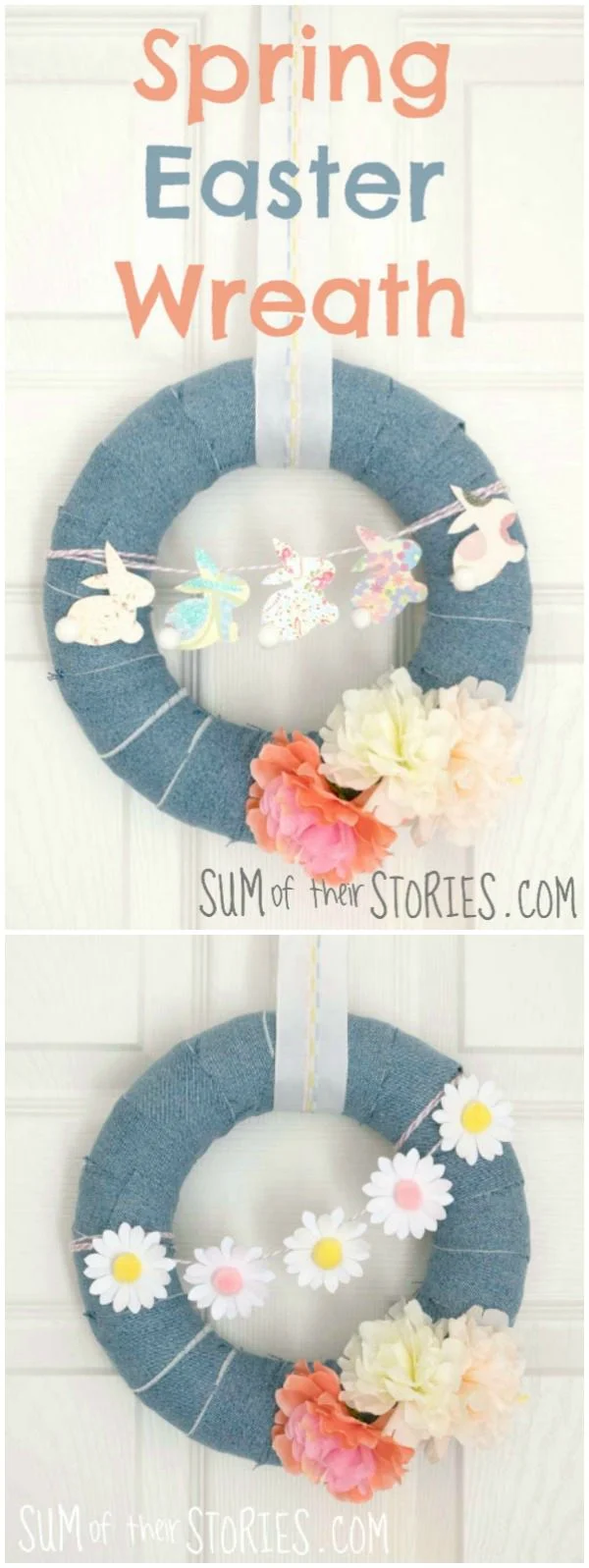 Spring Easter Wreath — Sum of their Stories Craft Blog