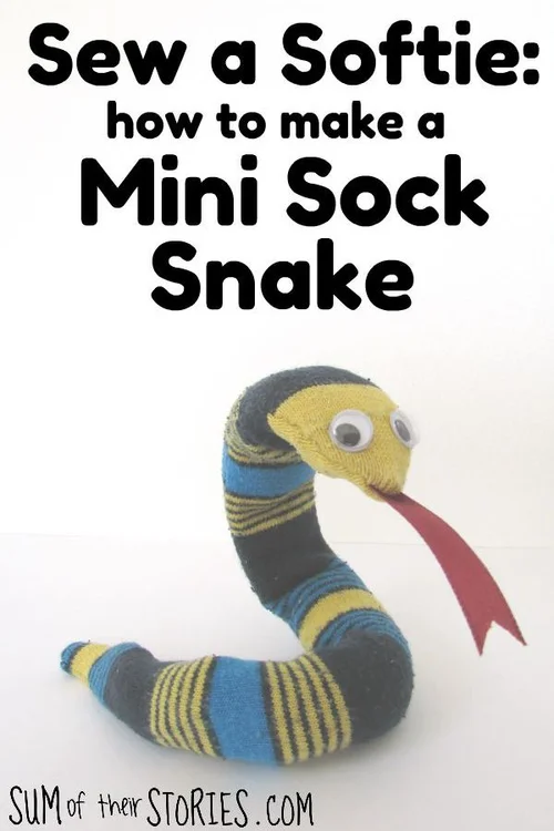 Sew a Softie - Mini Sock Snake — Sum of their Stories Craft Blog