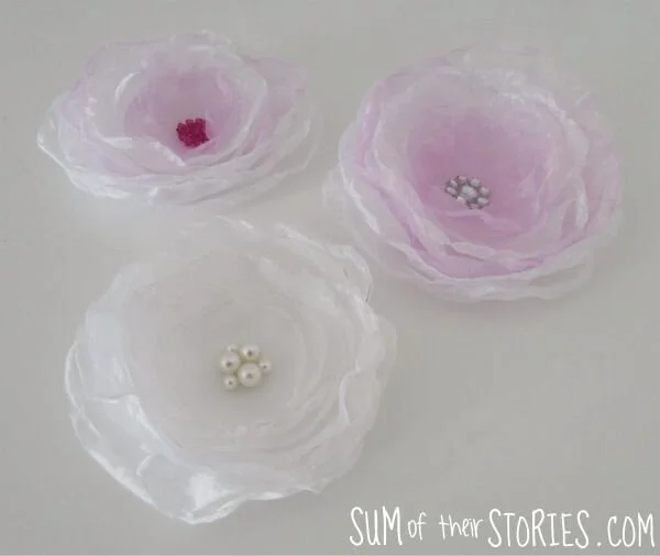 How to make Organza Flowers — Sum of their Stories Craft Blog