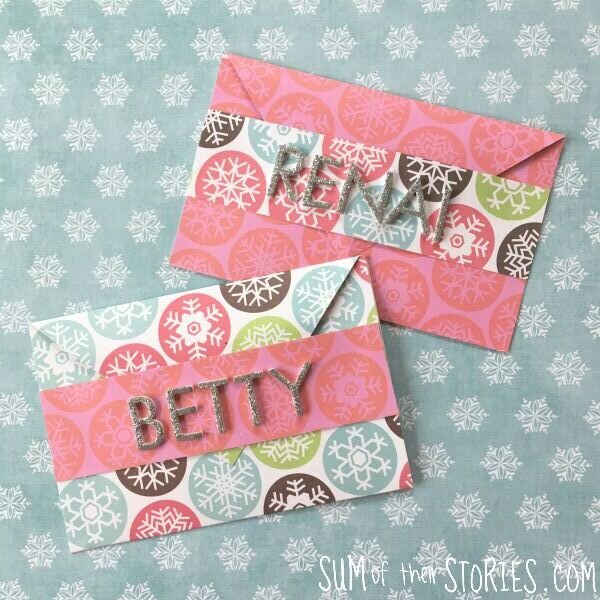 How to make a personalised gift card envelope — Sum of their Stories ...