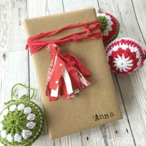Fabric Tassel Eco Friendly Festive Gift Wrap — Sum of their Stories ...