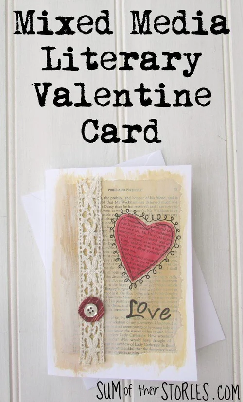 Mixed Media Valentine Card Tutorial — Sum of their Stories Craft Blog