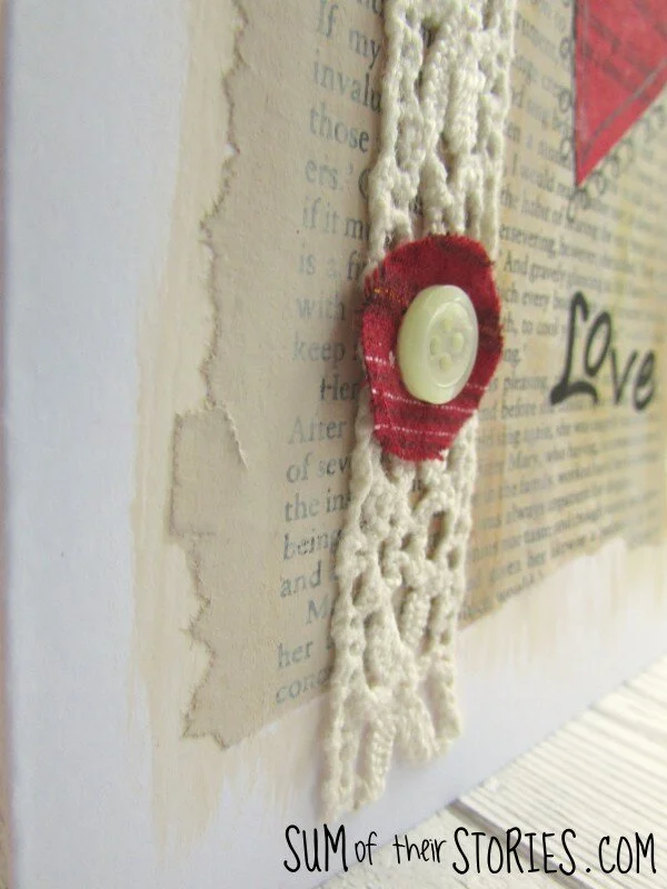 Mixed Media Valentine Card Tutorial — Sum of their Stories Craft Blog