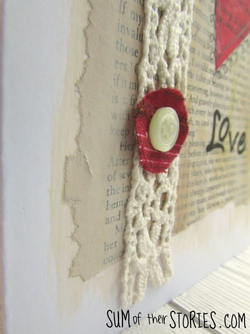 Mixed Media Valentine Card Tutorial — Sum of their Stories Craft Blog