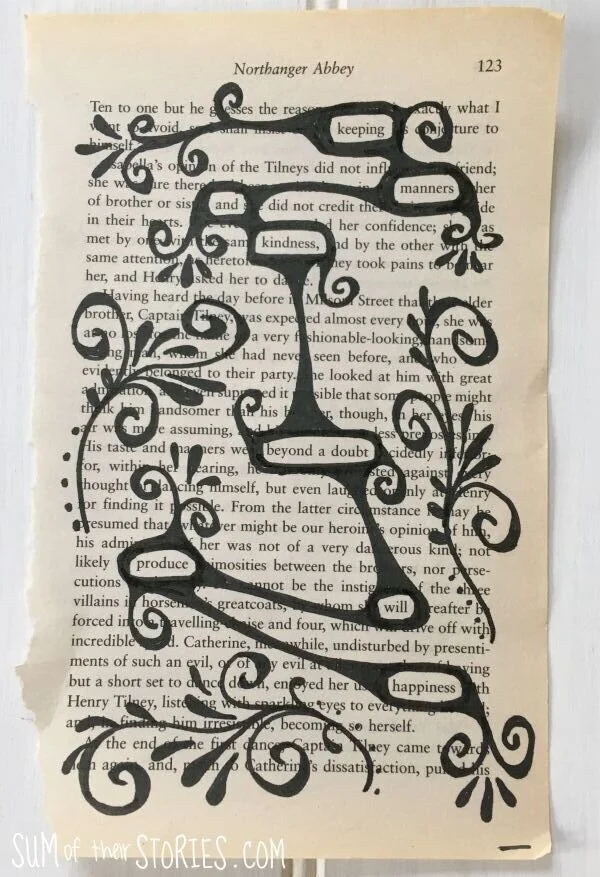 Altered Book, Blackout or Found Poetry — Sum of their Stories Craft Blog