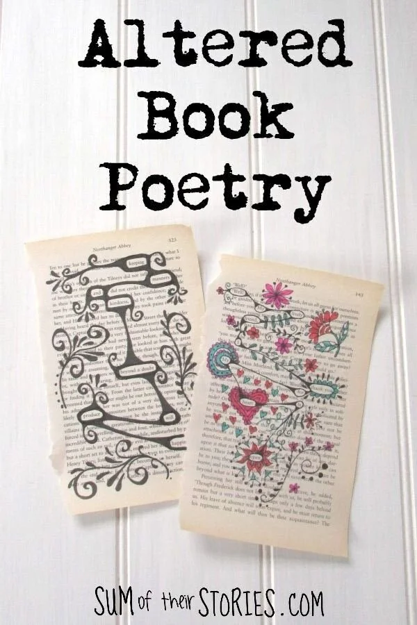 Altered Book, Blackout or Found Poetry — Sum of their Stories Craft Blog