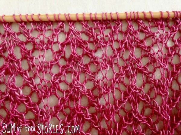 Lightweight Lace Knit Scarf Free Pattern — Sum of their Stories Craft Blog