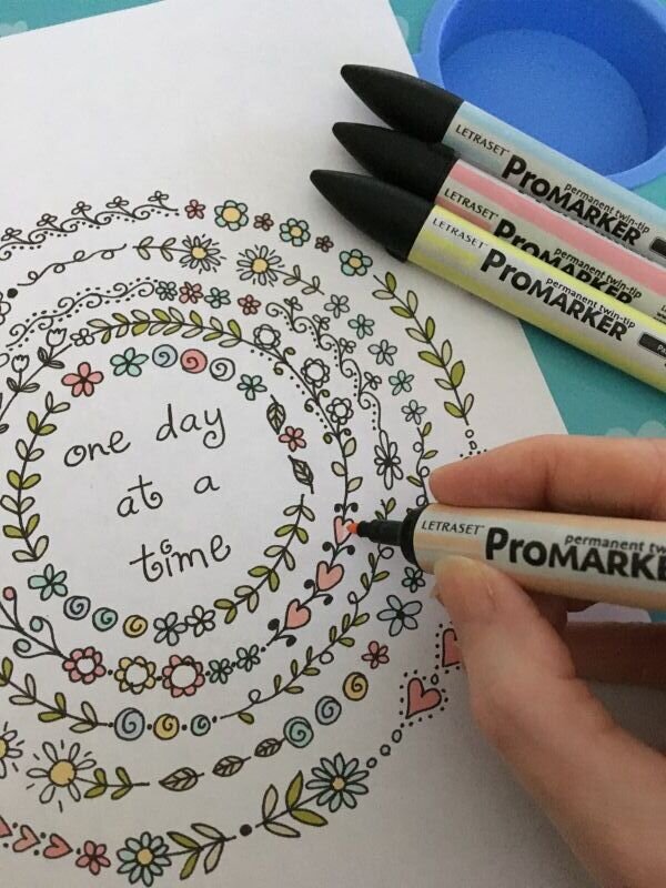 Positive Thoughts free printable colouring pages — Sum of their Stories ...