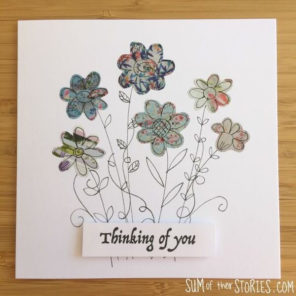 Pretty Greeting Cards made with Recycled Magazines — Sum of their ...