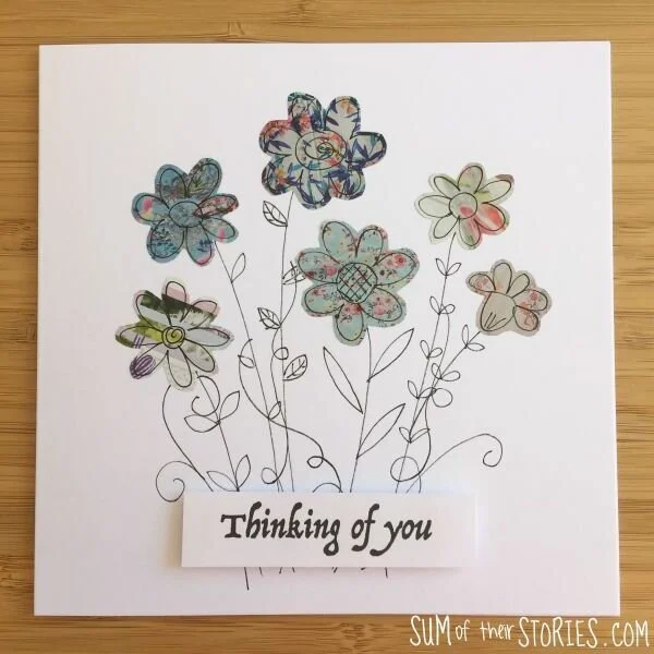 Pretty Greeting Cards made with Recycled Magazines — Sum of their ...