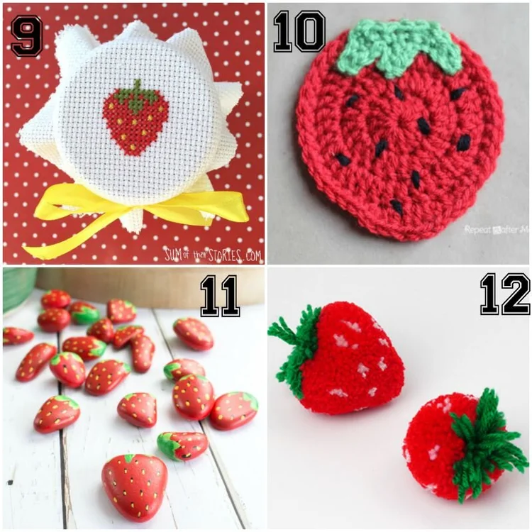 24 of the cutest Strawberry Crafts — Sum of their Stories Craft Blog