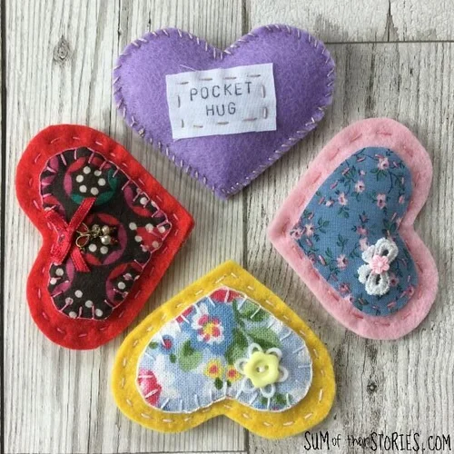 How to make a pocket hug — Sum of their Stories Craft Blog