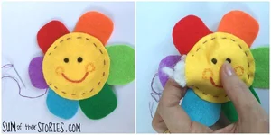 Rainbow Flower - Sew a Softie — Sum of their Stories Craft Blog