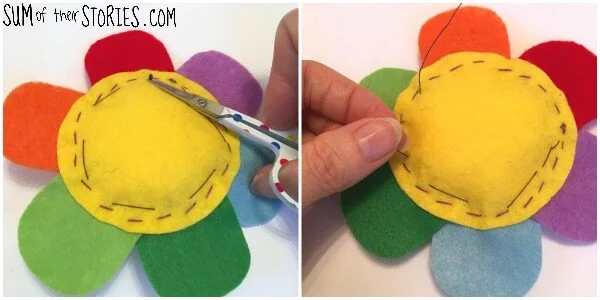 Rainbow Flower - Sew a Softie — Sum of their Stories Craft Blog