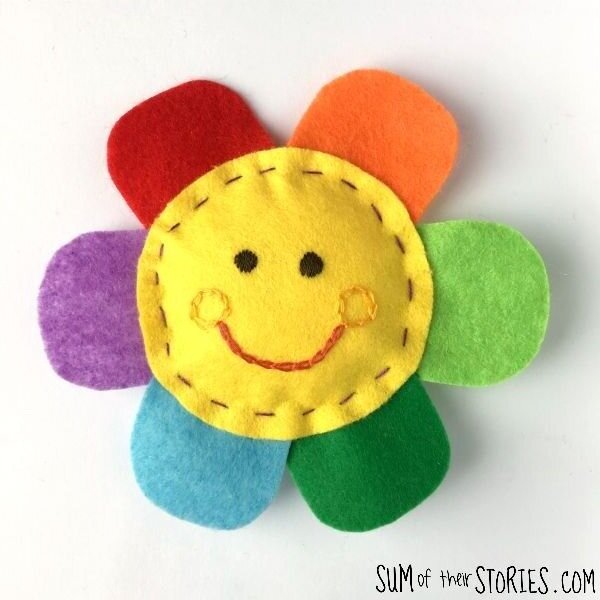 Rainbow Flower - Sew a Softie — Sum of their Stories Craft Blog