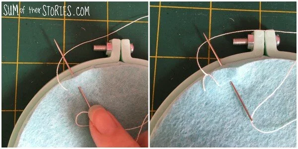 How to back an embroidery hoop with felt — Sum of their Stories Craft Blog