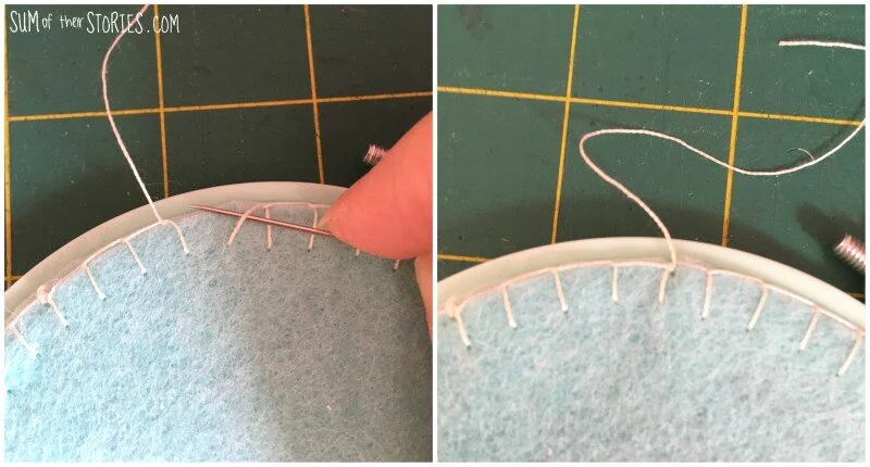 How to back an embroidery hoop with felt — Sum of their Stories Craft Blog