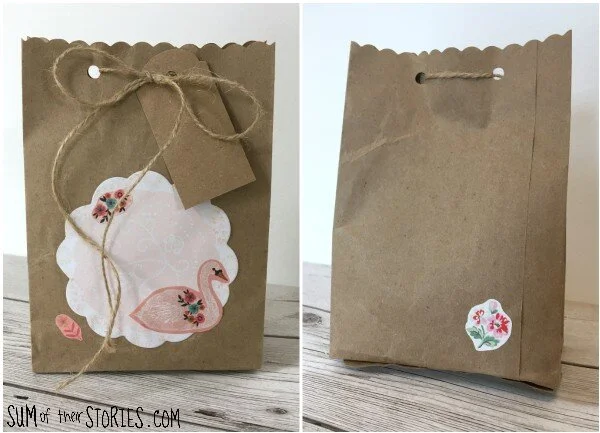 Paper Bag Gift Bag upcycling — Sum of their Stories Craft Blog