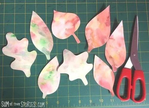 Doodled Paper Autumn Leaves — Sum of their Stories Craft Blog