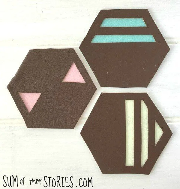 Geometric Coasters you can make yourself — Sum of their Stories Craft Blog