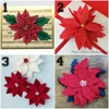 Pretty DIY Poinsettia Free Tutorials — Sum of their Stories Craft Blog
