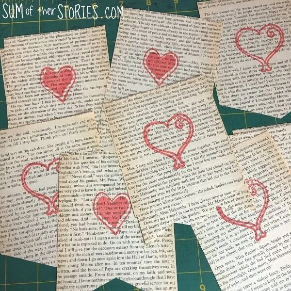 How to make Valentine Book Bunting — Sum of their Stories Craft Blog