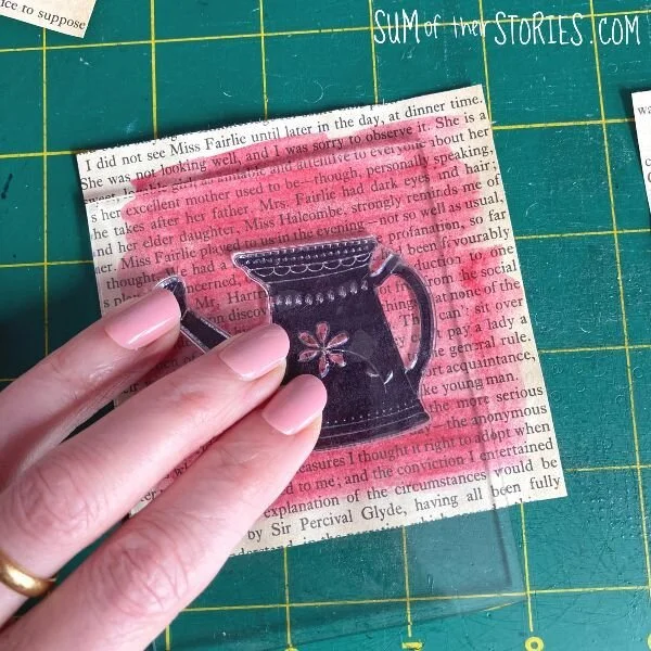 Stamped Book Page Mother's Day Cards — Sum of their Stories Craft Blog