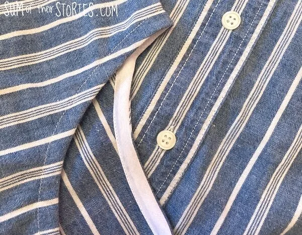 How to sew a simple top from a men's button down shirt — Sum of their ...
